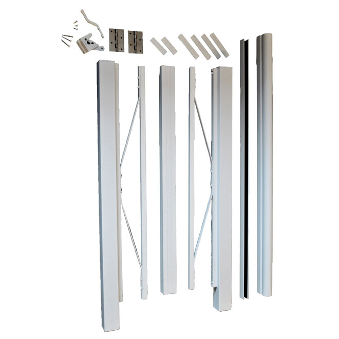 KOOL-RAY Ensemble de barrière Classica de Koll-Ray, aluminium, blanc ...