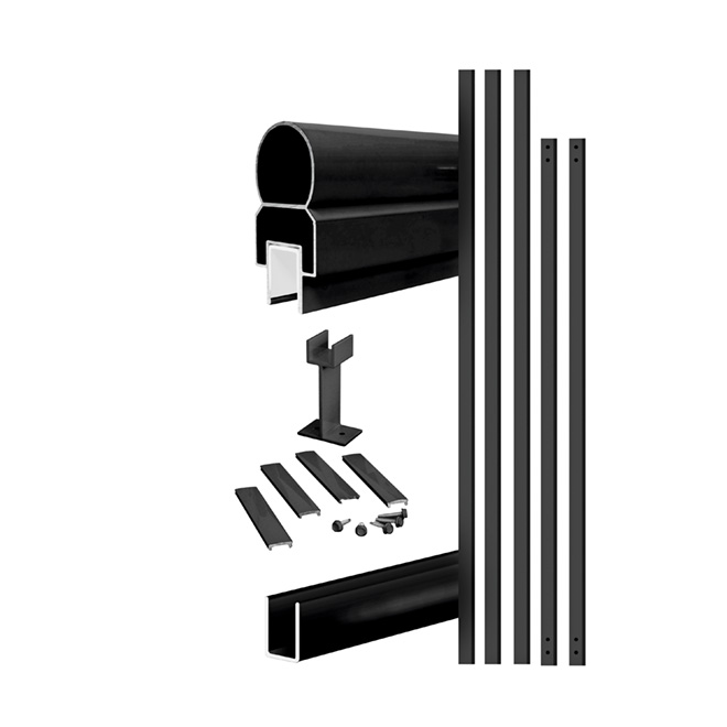 "Monarch" Railing 42" x 46" - Black KD604246B | RONA