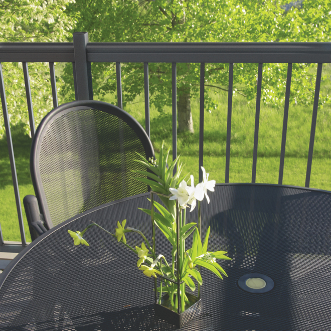 KOOL-RAY Classica Plus Railing Section - Charcoal Grey - 36" x 59 ...