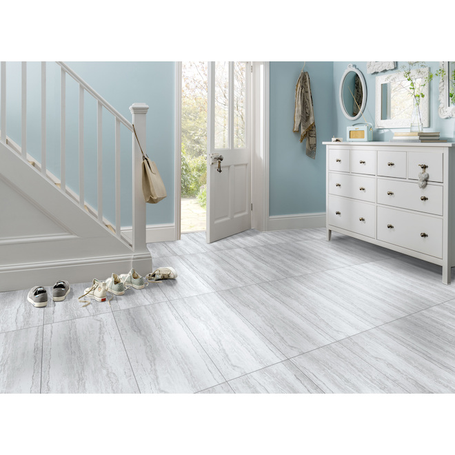 Avenzo 16-in x 32-in Silver Porcelain Floor and Wall Tile CH-CA6015-16 ...