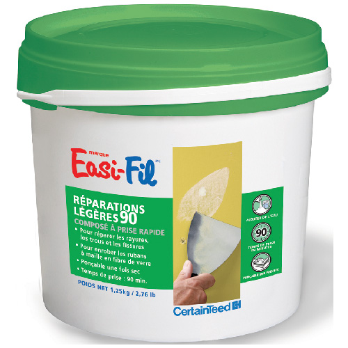 Composé à joints pour réparation légère Easi-Fil 90 de CertainTeed, 1 ...