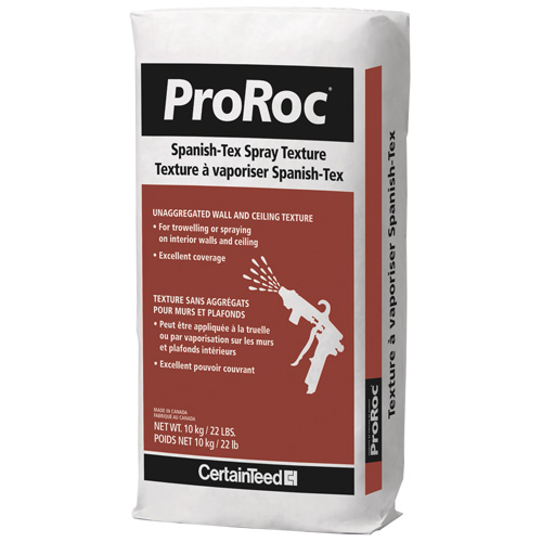 ProRoc Spanish-Tex Spray Texture for Walls and Ceilings - White - 15-kg ...