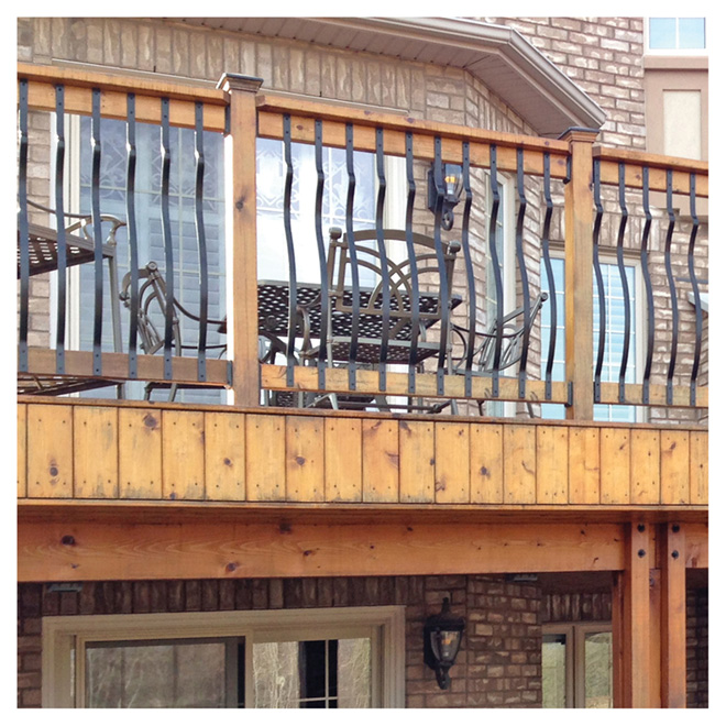 NUVO IRON Arched Baluster 1" x 40" - Black - 10-Pack RDPF36 | RONA