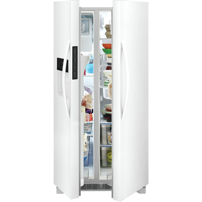 Frigidaire 22.3-cu ft White Side-by-Side Refrigerator - Filtered Water ...