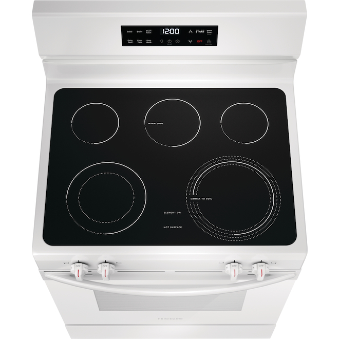 Frigidaire 30-In 5-Element Smooth Surface 5.3-Ft³ fiurSteam Cleaning ...