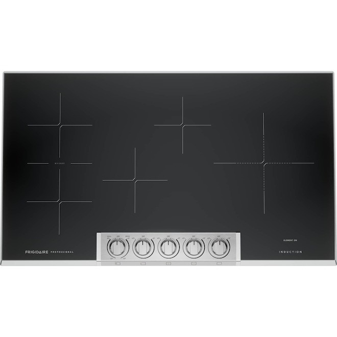 Frigidaire Professional Induction 36-in Cooktop in Glass-Ceramic with 5 ...