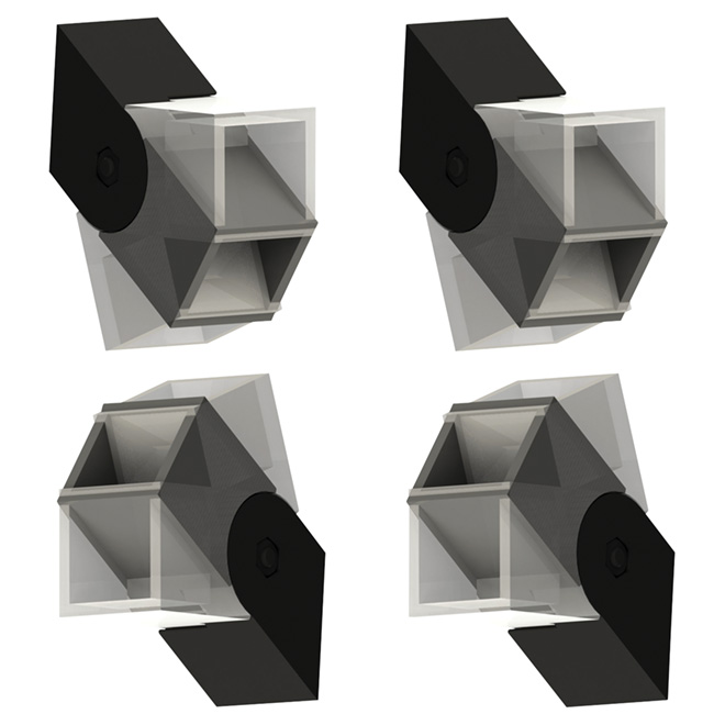 Excalibur Bracket Kit - Satin Black - Powder Coated Galvanized Steel ...
