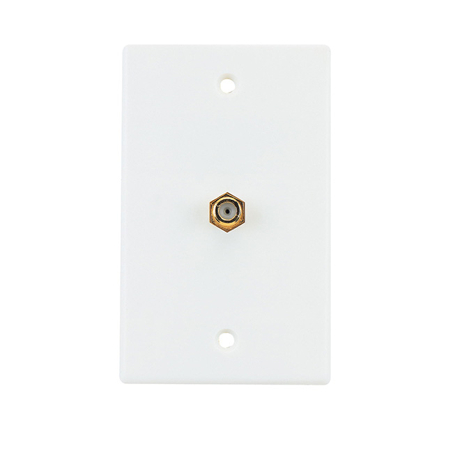 RCA Wall Plate Coaxial - Pack of 5 - White CVH615 | RONA