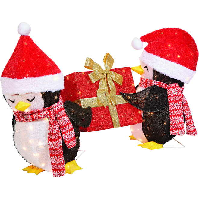 Décoration de pingouins avec cadeau Holiday Living autportante et ...