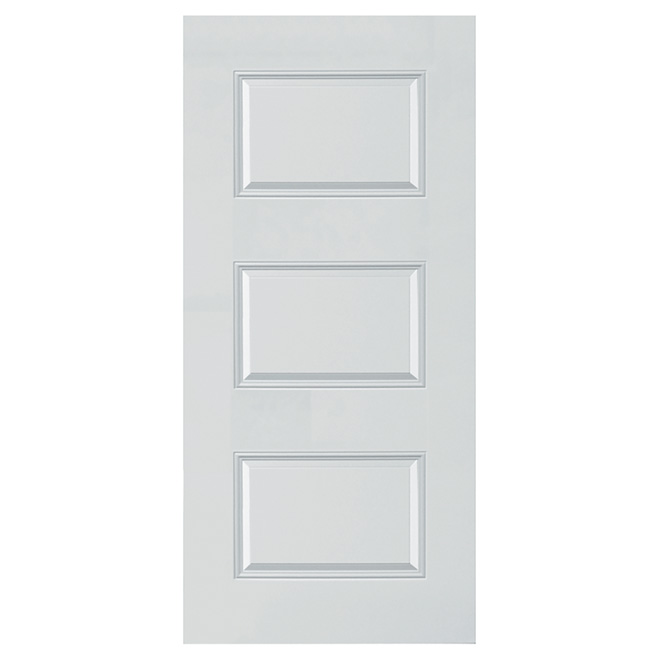 Dusco 3-Panel Steel Entry Door - Made of Hot Dipped Galvanized Steel ...