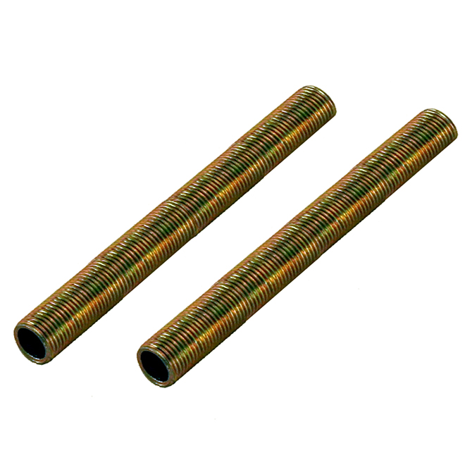 Atron Threaded Socket Shaft - Zinc-Plated - 2 Per Pack - 4-in L x 1/8 ...