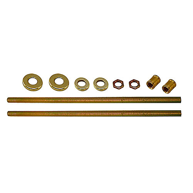 Atron Threaded Socket Rods - Metal - Hardware Included - 12-in L LA916 ...