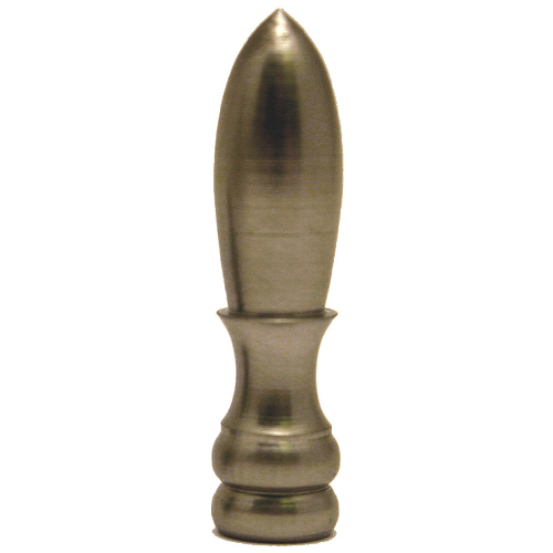 Atron Finial Bullet - Metal - Satin Nickel - 2-in L LA509 | RONA