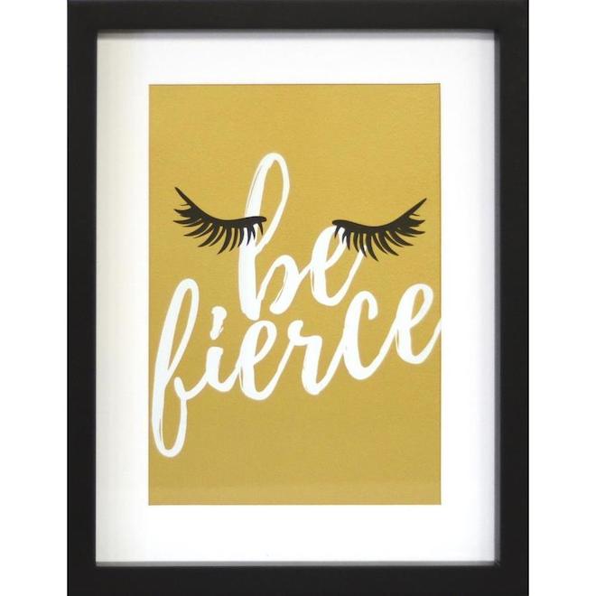 LINDEN AVE Be Fierce Wall Decor 11-in x 14-in AVE10055 | RONA