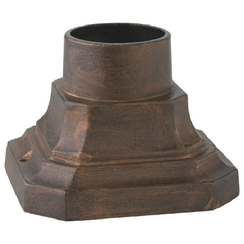 Snoc Antique Light Post Base - 5 5/8-in - Antique Copper 81370AC | RONA