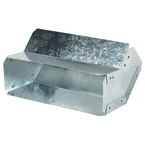 Imperial Flat Elbow Duct 3 1 4 in X 10 in Galvanized 30 Gauge Steel