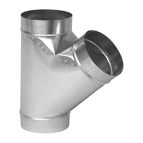 Imperial Wye Duct - 4-in x 4-in x 4-in - 30-Gauge Galvanized Steel ...