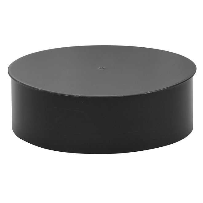 Imperial 6-in Diameter Round Black End Caps - Black Steel BM2023 | RONA