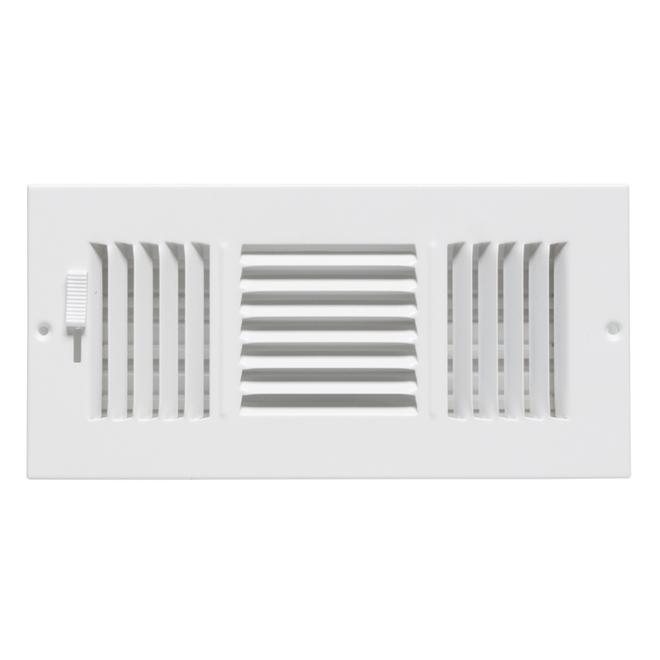 IMPERIAL 10-in x 4-in Side/Ceiling Register 3-Way RG1621 | RONA