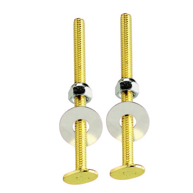 1/4-in Dia x 3-1/2-in L. #20 Thread Polished Brass Floor Bolts BP23514 ...