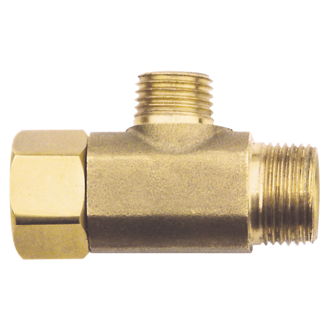 PLUMB PAK 3/8-in Dia. Brass Compression 3-Way Add-A-Tee Valve BPK2038LF ...