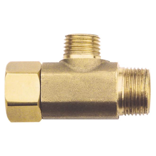3/8-in x 1/4-in Dia. Brass Compression 3-Way Add-A-Tee Valve BPK2037LF ...