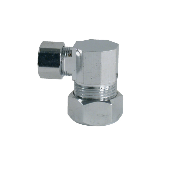 1/2-in x 3/8-in Dia. Chrome Compression Angle Connector Valve BP52 ...