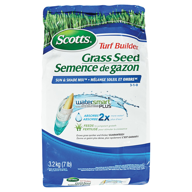 Scotts Turf Builder Sun and Shade Grass Seed - Sun & Shade Mix - 3.2 kg ...