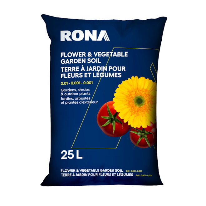RONA Flower and Vegetable Garden Soil - 25-L 70331930 | RONA