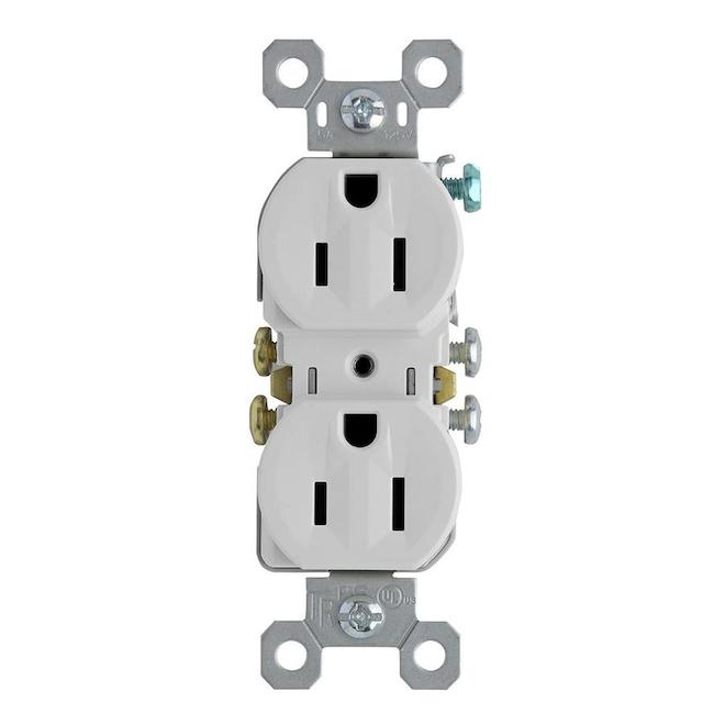 Legrand 15-Amp 125-Volt White Indoor Duplex Wall Outlet 3232WU | RONA