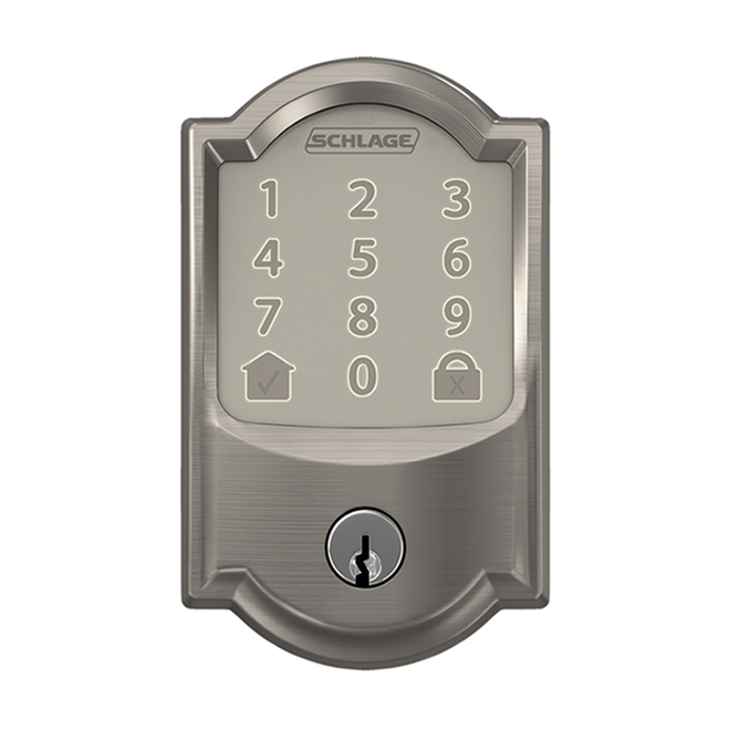 Schlage(R) Encode(TM) Deadbolt - Camelot - Satin Nickel 161295 | RONA