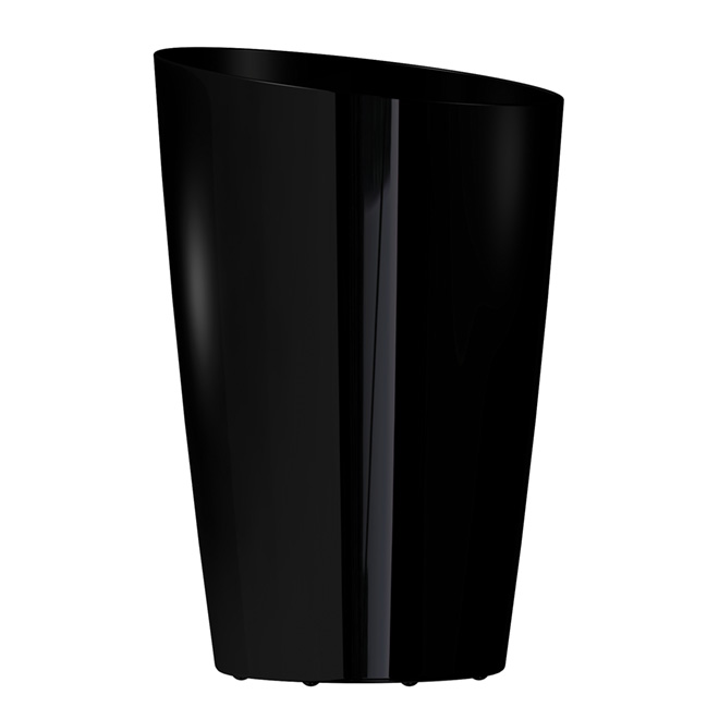 DCN Mirage - Tall Slanted Planter - 13-in x 19.5-in - Gloss Black 2213 ...