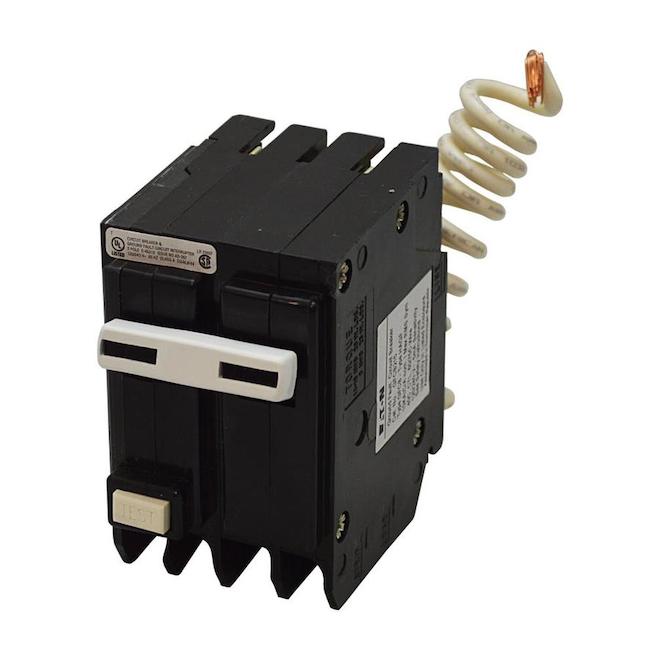 Eaton Type BR Double-pole 40A Ground Fault plug-in Circuit Breaker ...