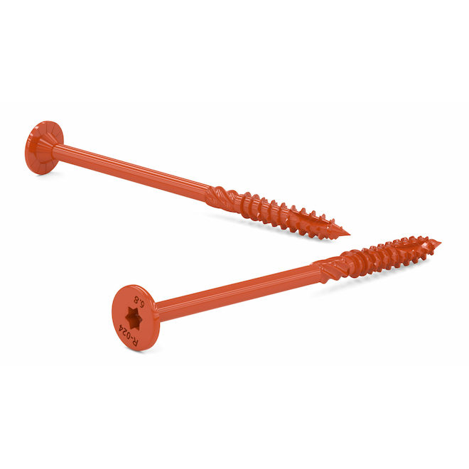 Reliable PWR Drive LVL Beam Structural Screws 3/8 x 6 7/8-in - Orange ...