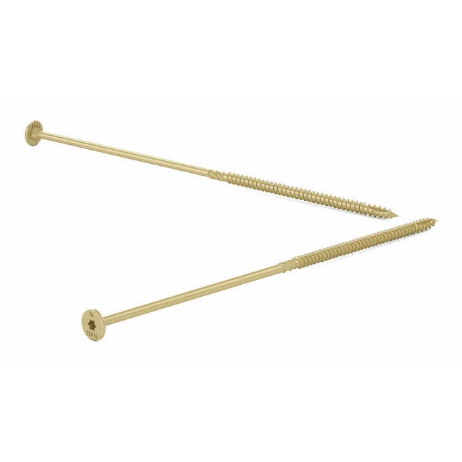 Reliable PWR Drive CST Structural Screws 3/8 x 10-in - Gold - Box of 50 ...