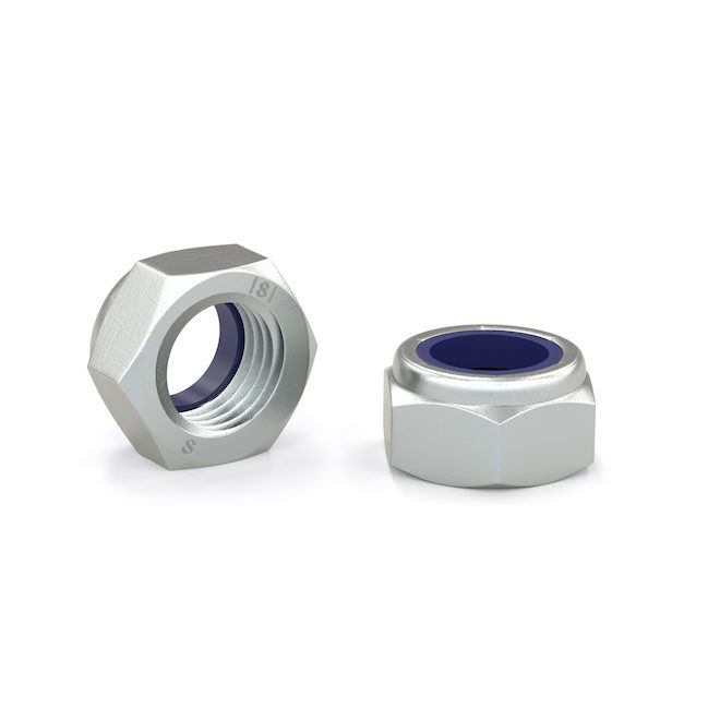 Reliable Hex Lock Nuts M4 in Zinc-Plated Steel - Pack of 5 HNLNZM4MR | RONA