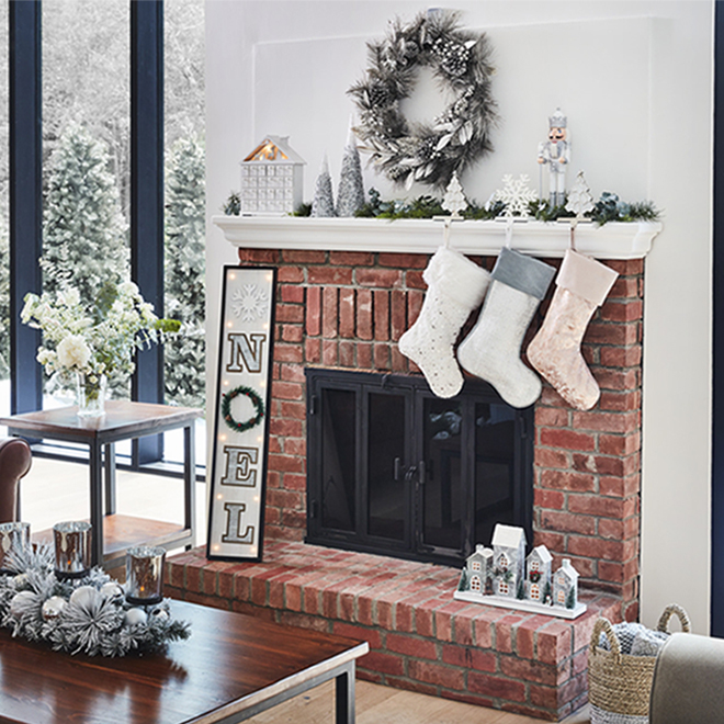 Holiday Living Wreath with Pine Cones - Snow Angel - 24-in - Champagne ...