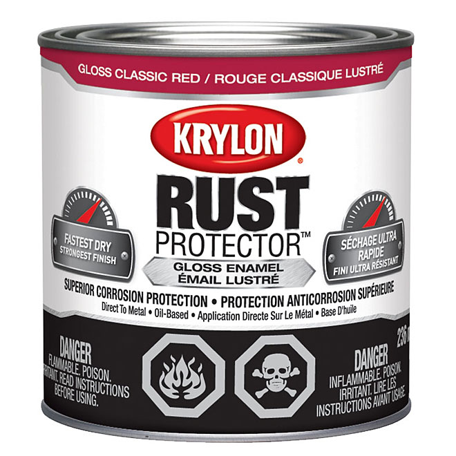 Krylon Brush-On Rust Protector Enamel Paint - Corrosion Protection ...