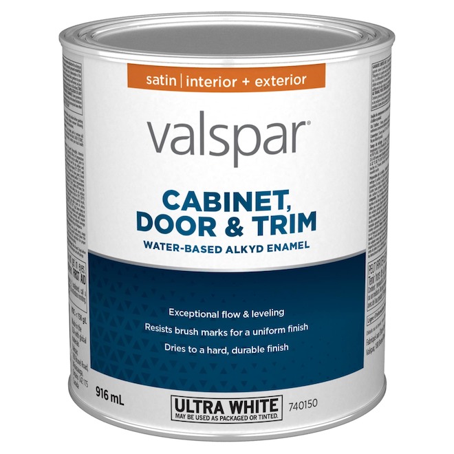 Valspar Water-Based Paint for Cabinets, Doors and Trims 916-ml ...