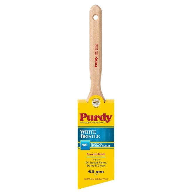 Purdy White Bristle Extra Oregon Angular Paint Brush with Soft Natural ...