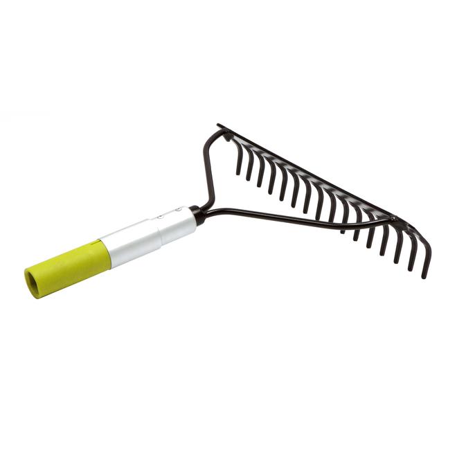 Sun Joe 41.7-in L Fiberglass-Handle Steel Garden Rake SJ-HS101 | RONA