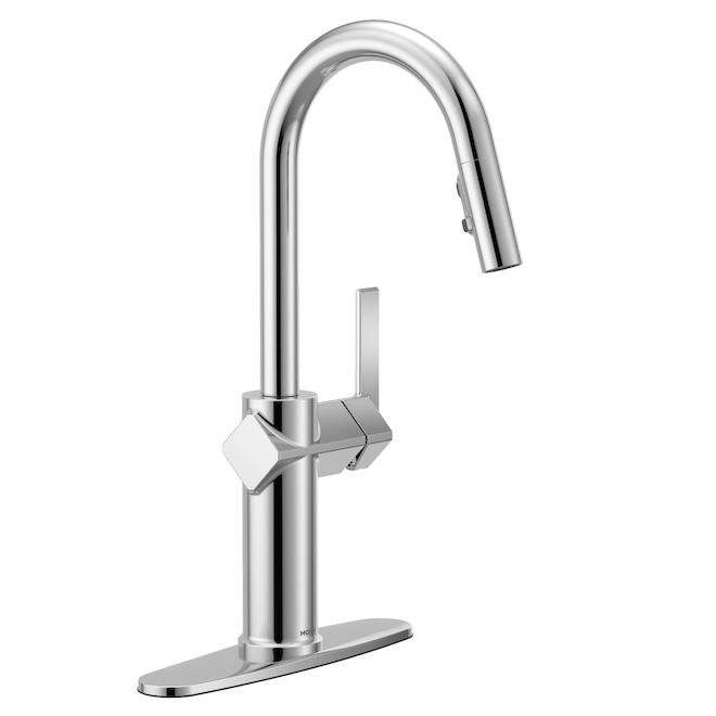 MOEN Joric Kitchen Faucet with 1 Handle and Pull-Down Spout - Chrome ...