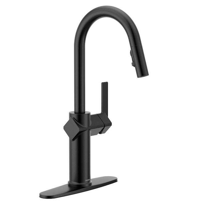 MOEN Joric Kitchen Faucet with 1 Handle and Pull-Down Spout - Matte ...