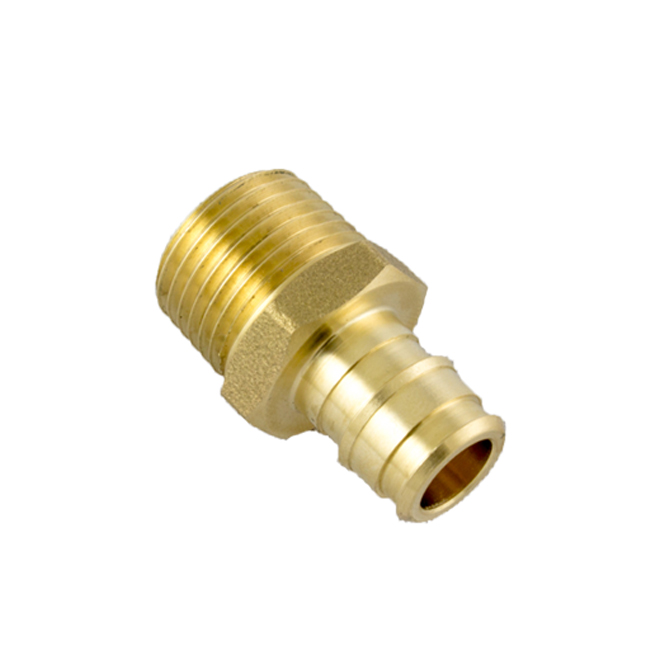 Waterline Cold-X Brass Threaded Male Adapter - 1/2-in MPT x 1/2-in PEX ...