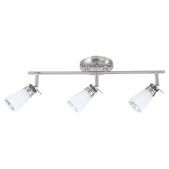 Beldi Bale 3-Light Track Bar for Living Rooms - Brushed Nickel Finish ...