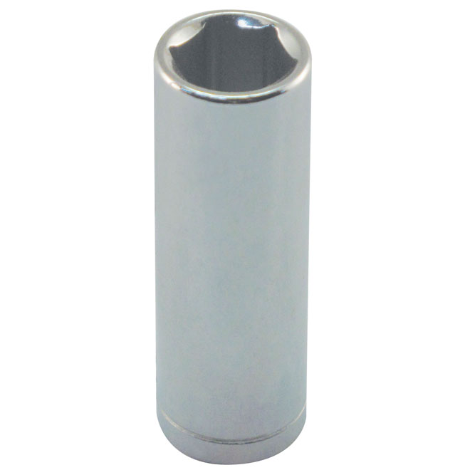 Unitool Deep Socket - Chrome Finish - Steel - 1/4-in Drive x 11-mm W ...