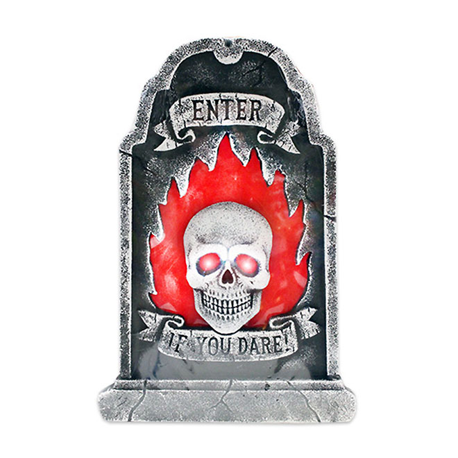 FRIGHT NIGHT LED Illuminated Tombstone - 23.5'' - Assorted HW21832 | RONA