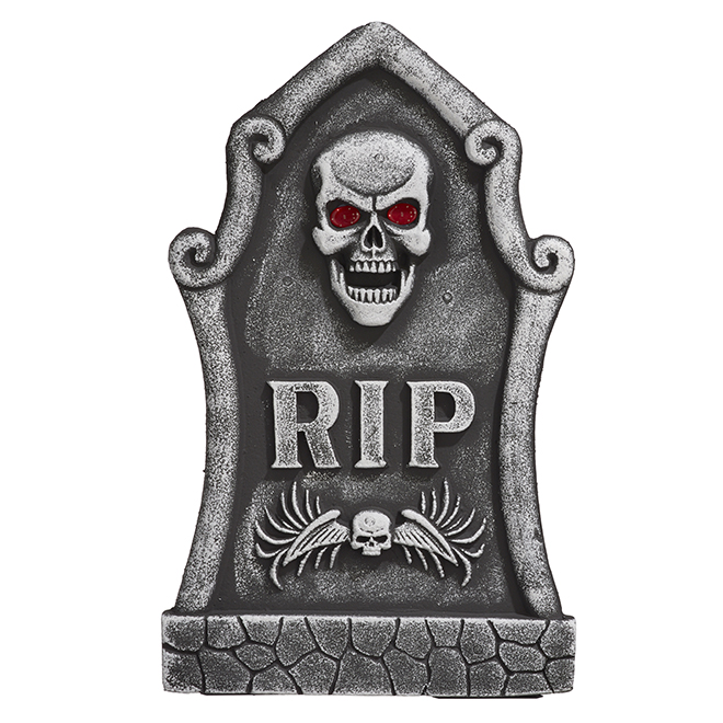 FRIGHT NIGHT LED Illuminated Tombstone - 23.5'' - Assorted HW21832 | RONA