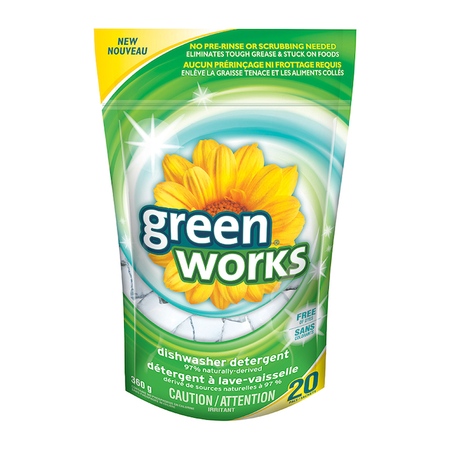 Greenworks Dishwasher Detergent 20-Count 01532 | RONA