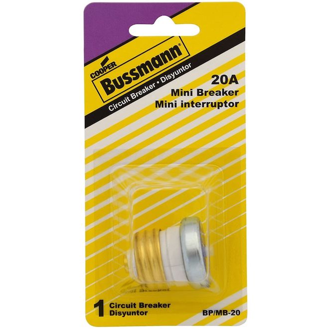 Cooper Bussmann 20 A Edison Base Circuit Breaker | RONA